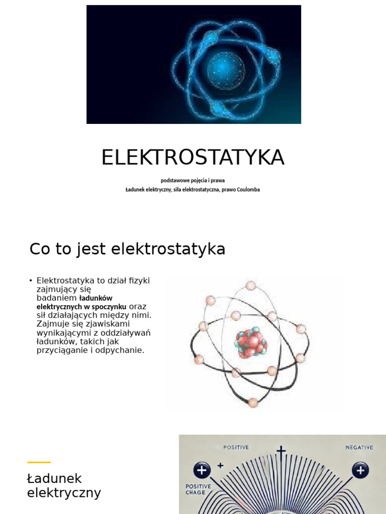 Elektrostatyka | PDF