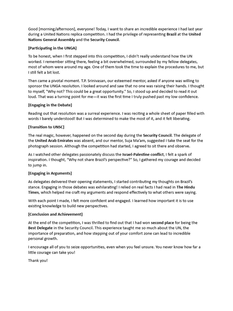 UN replica experience | PDF | United Nations Security Council | United ...