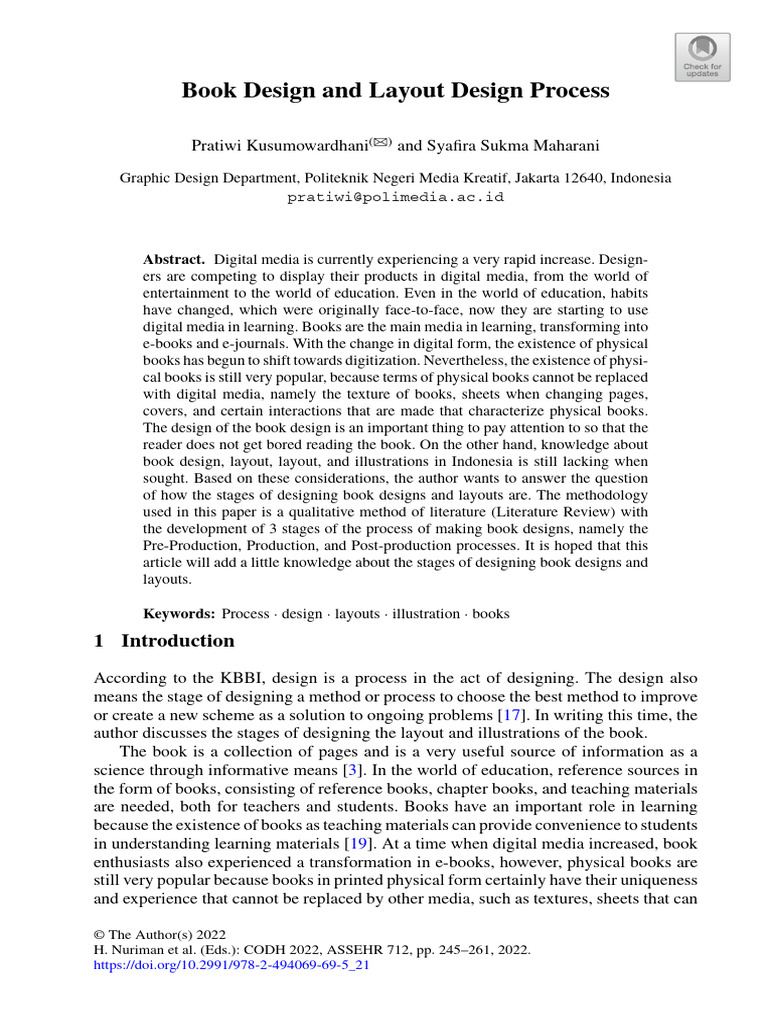 Book Design and Layout Design Process: Abstract | PDF | Serif | Page Layout