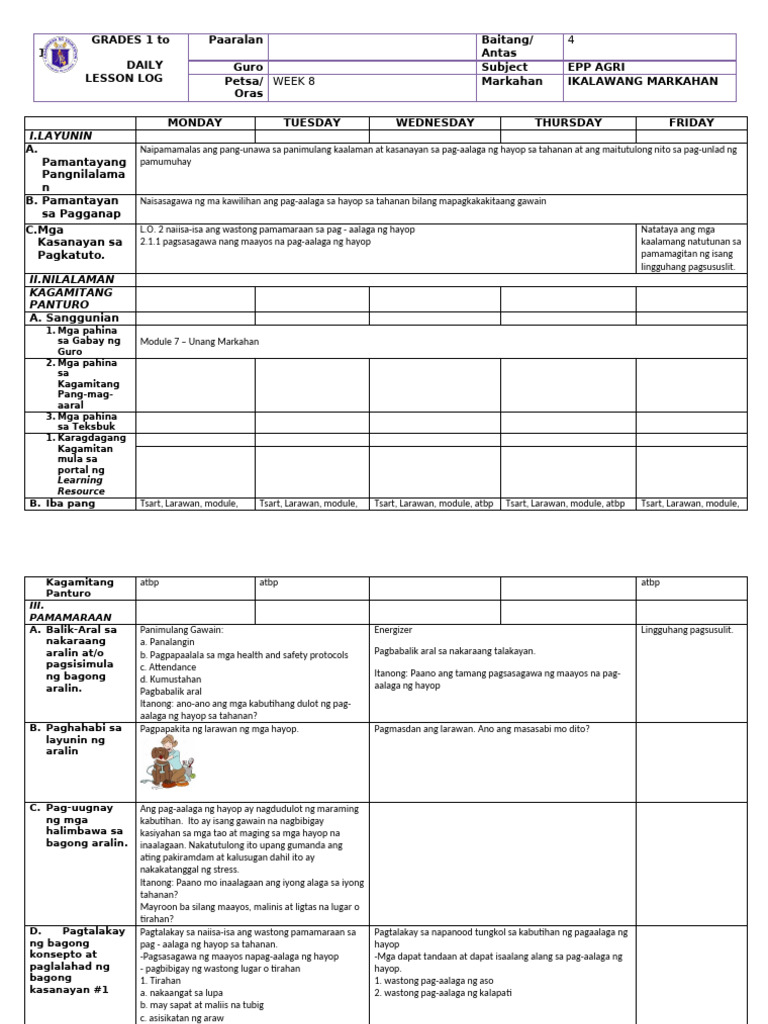 G4 EPPAGRI Q4 Week8 | PDF