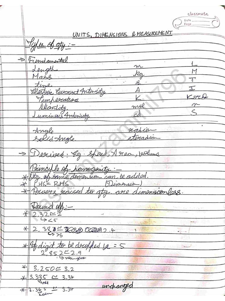 Physics Short Notes | PDF
