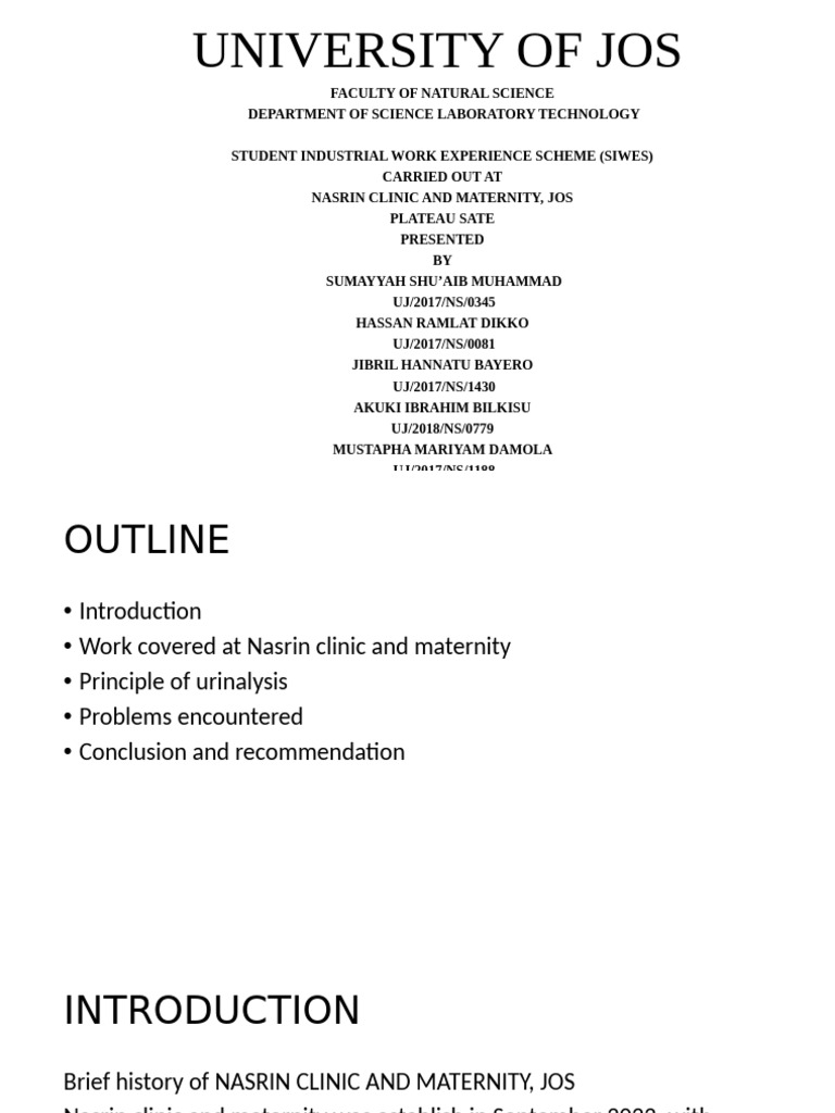 University of Jos | PDF | Urine | Urology