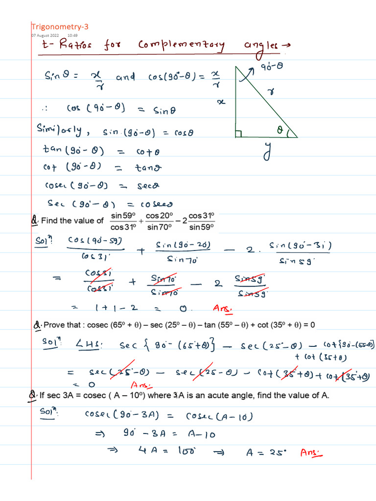 Trigonometry Advanced 100 | PDF