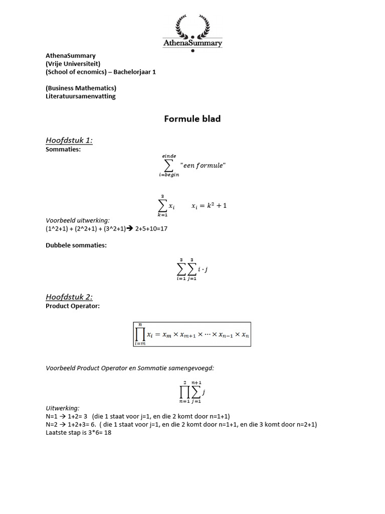 BM Formuleblad | PDF