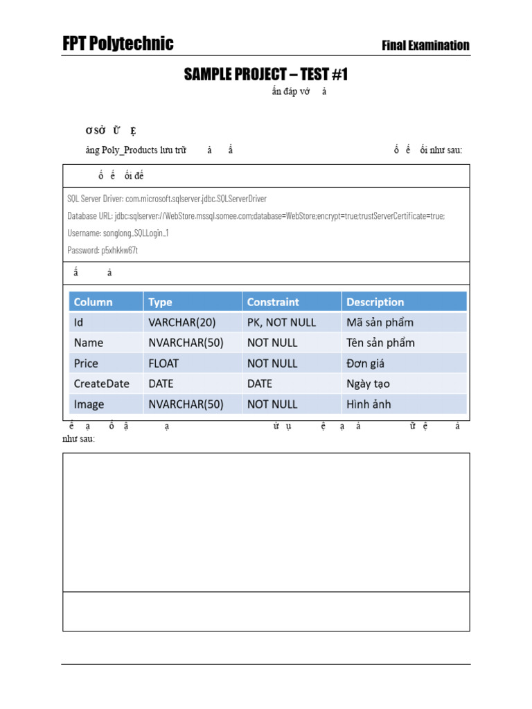 Sample Project Test P1 | PDF