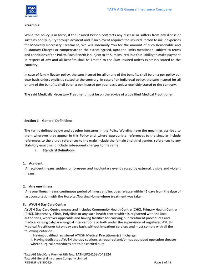 Policy Wordings 2 | PDF | Insurance | Public Services