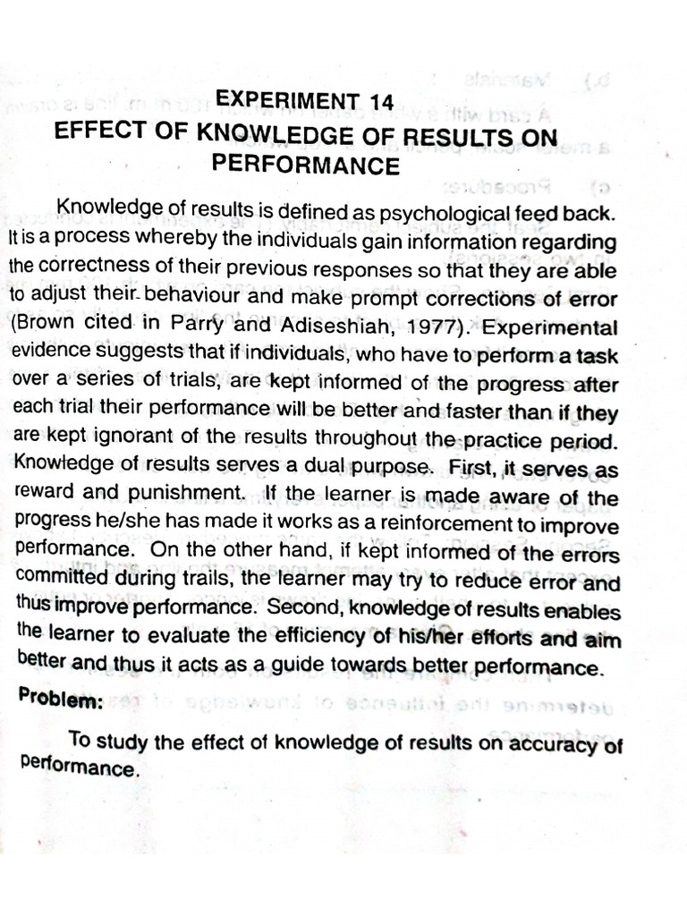 Experiments XI STD | PDF