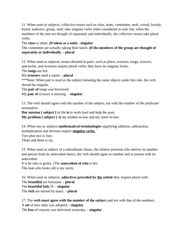 Advanced Grammar | PDF | Grammatical Number | Verb