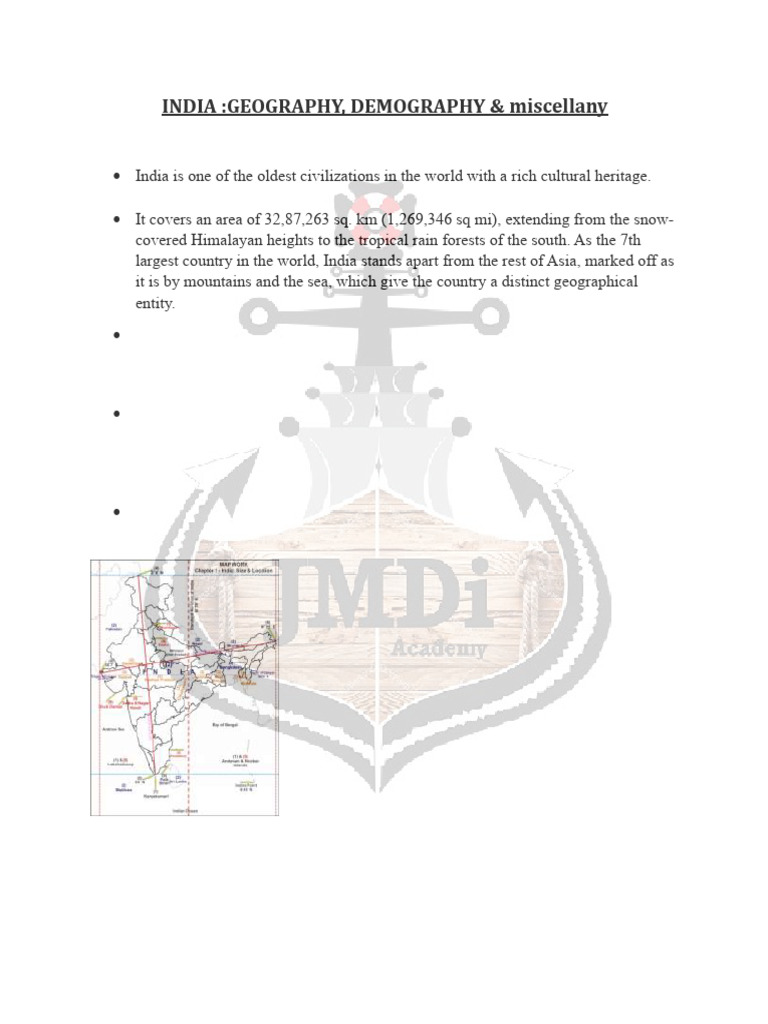 Indian Geography | PDF | Earth Sciences | Physical Geography