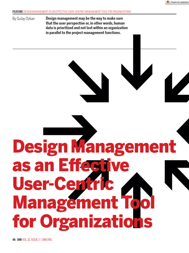 Design Management Review - 2021 - Ozkan - Design Management As An ...