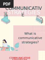 Communicative Strategies Explained | PDF | Human Communication | Communication