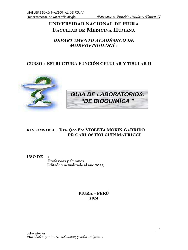 Guia de Labo-Efct II Med2024 | PDF | Solución tampón | Ácido