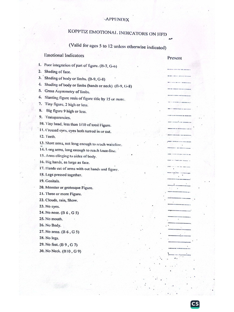 HFD Scoring Sheet | PDF
