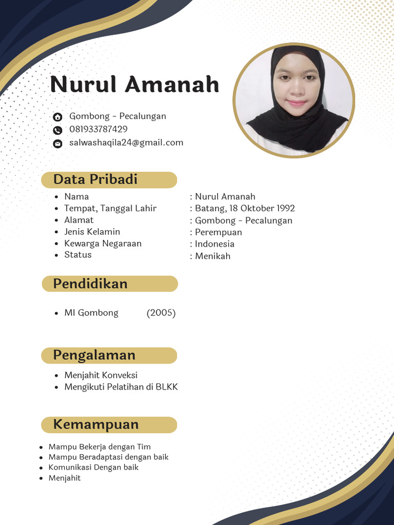 CV Nurul Amanah | PDF