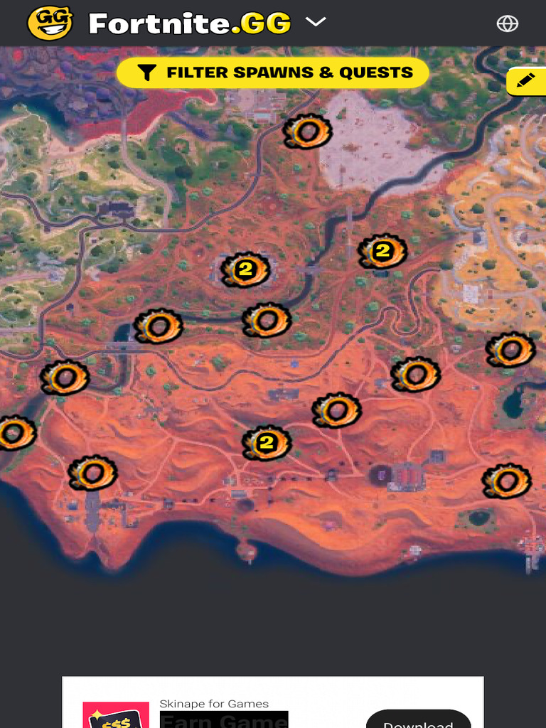 Fortnite Interactive Map - Fortnite - GG 2 | PDF