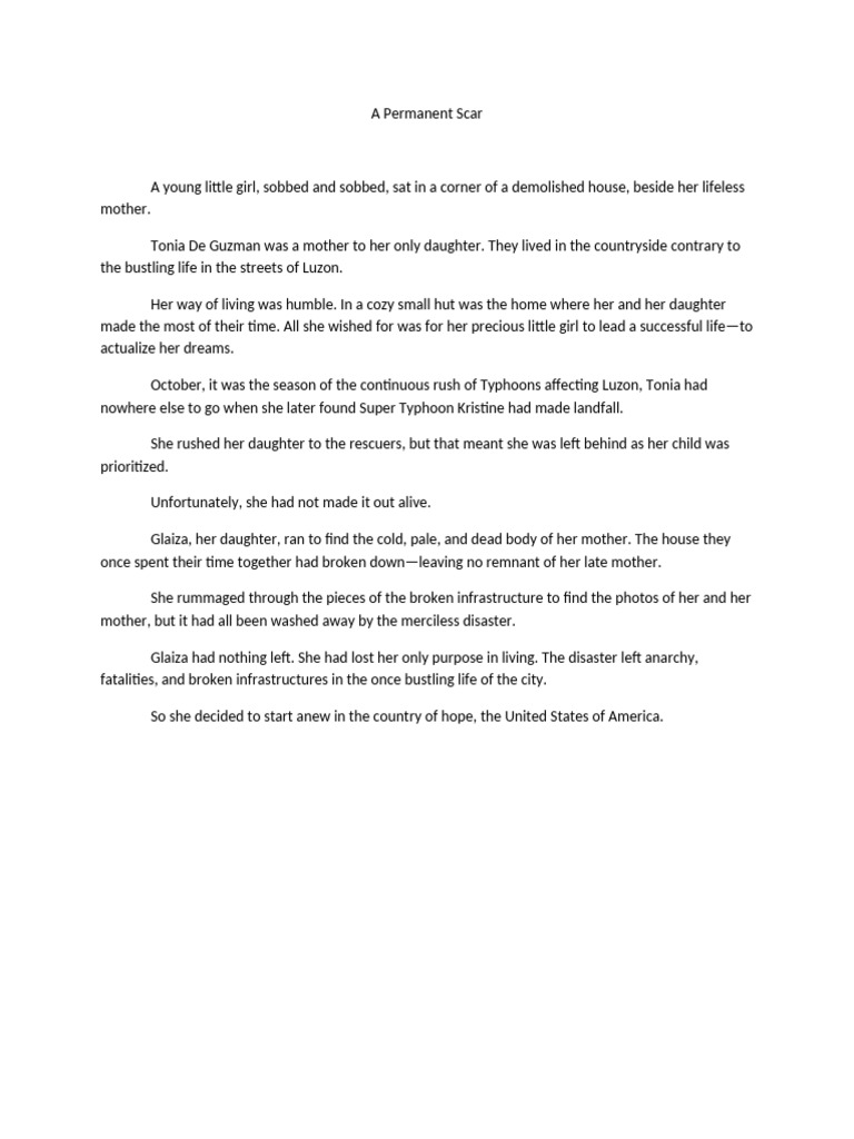 FEATURE A Permanent Scar | PDF | Mystery, Thriller & Crime Fiction