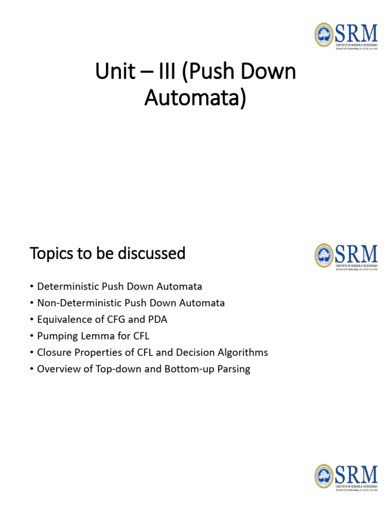 Pushdown Automata: DPDA vs NPDA | PDF | Parsing | Metalogic