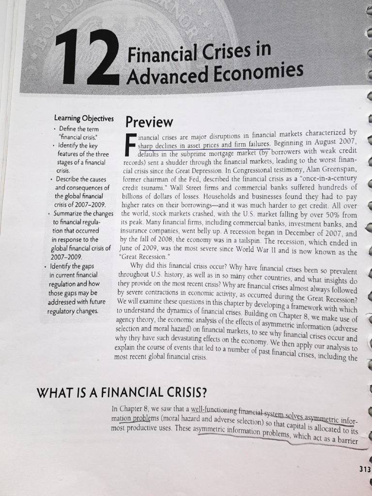 Financial Crisis in Advanced Economies | PDF