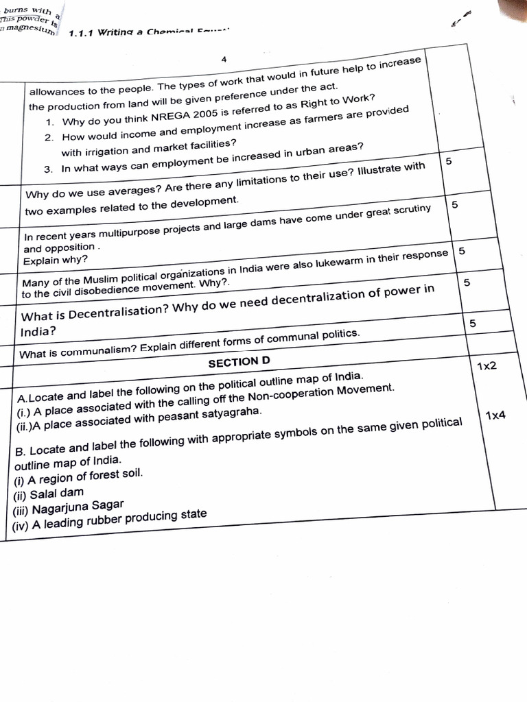 Social Science Exam Paper Analysis | PDF | Language Arts & Discipline ...