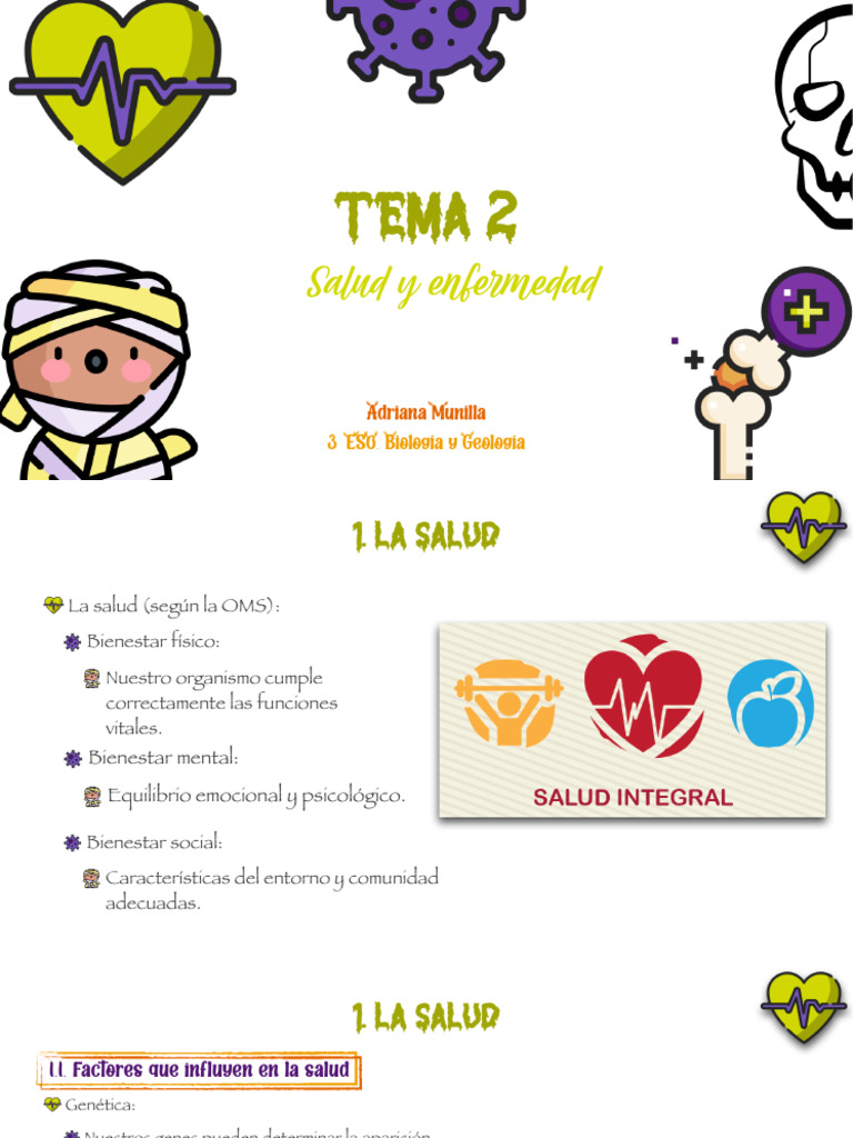 Tema 2. Salud y Enfermedad | PDF | Sistema inmune | Infección