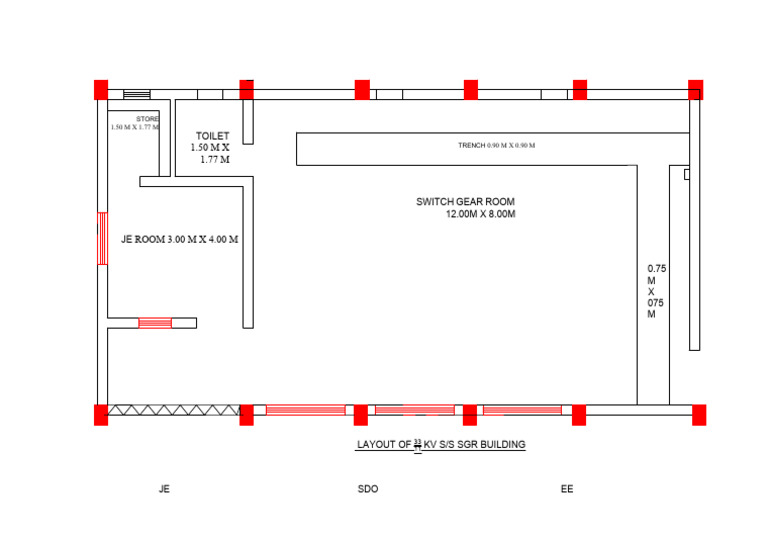 33/11 KV S/S SGR Building Layout | PDF