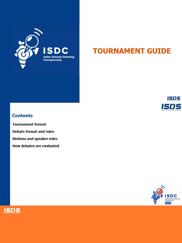 ISDC 2024 Tournament Guide | PDF | Argument