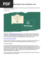 WhatsApp Security and Safety Guide | PDF | Computer Security | Security