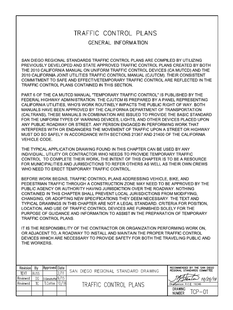 Comprehensive Traffic Control Plans | PDF | Intersection (Road) | Lane
