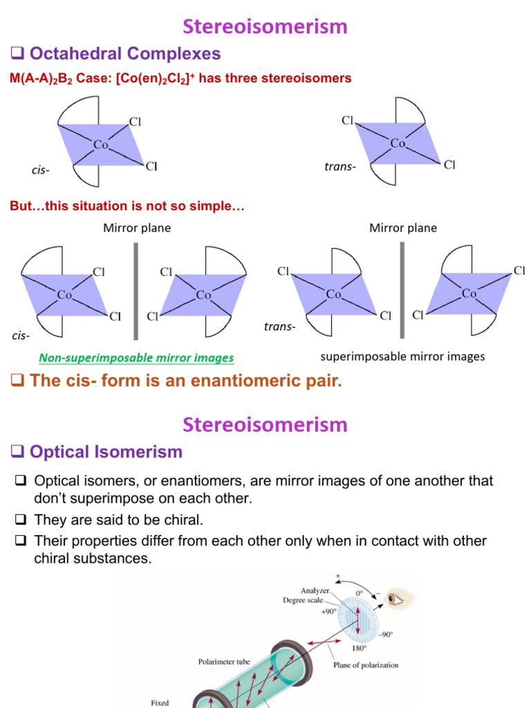10 June24 CHM242 BIC2 2024 Summer | PDF | Isomer | Coordination Complex