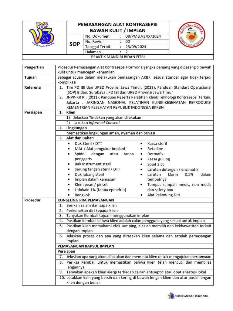 Pemasangan Implan | PDF