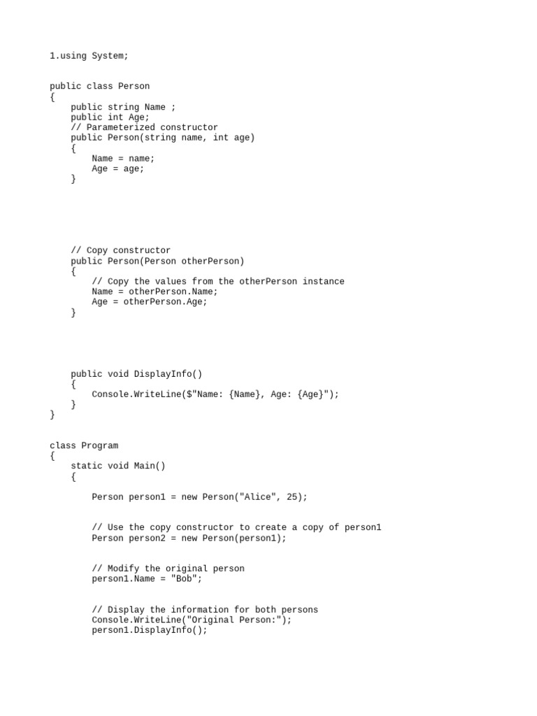 C Questions1 Pdf Constructor Object Oriented Programming Programming