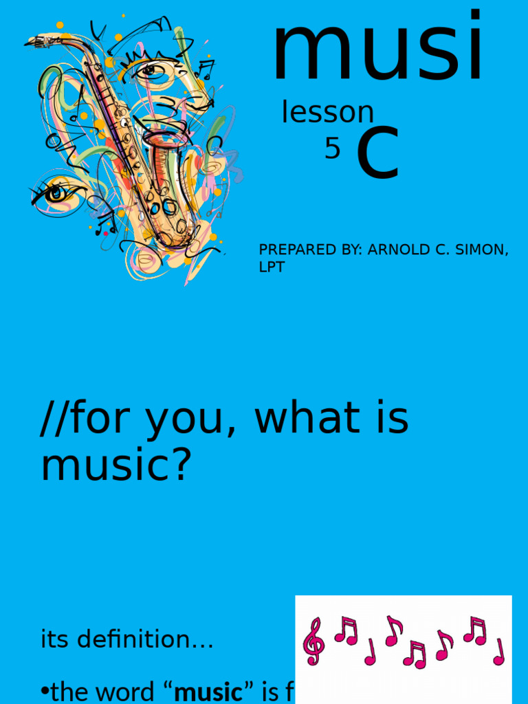 Lesson 5 Music | PDF | Human Voice | Elements Of Music