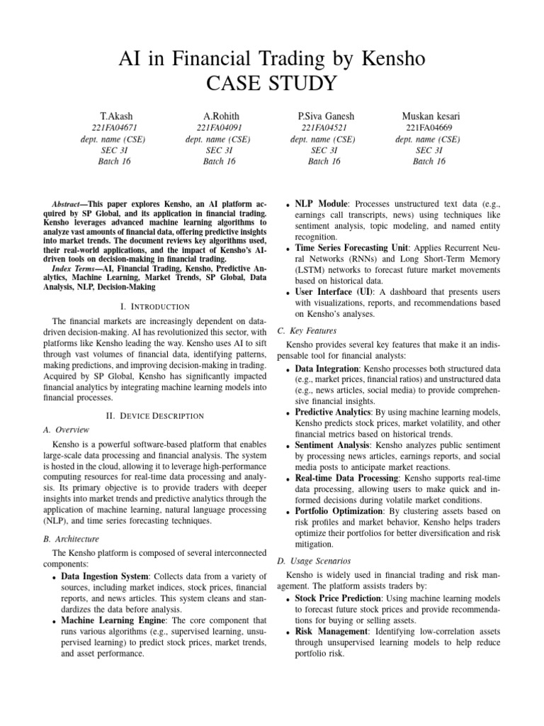 Batch - 16 IAI | PDF | Machine Learning | Artificial Intelligence