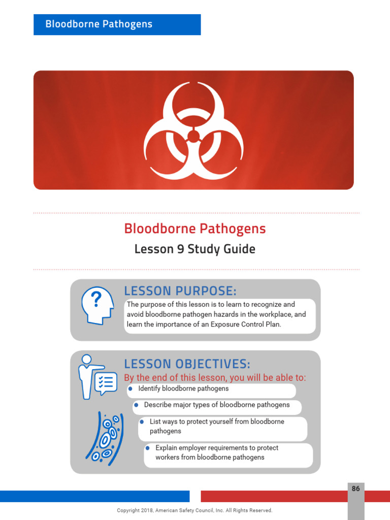 Bloodborne Pathogens Training Guide | PDF | Causes Of Death | Medical ...