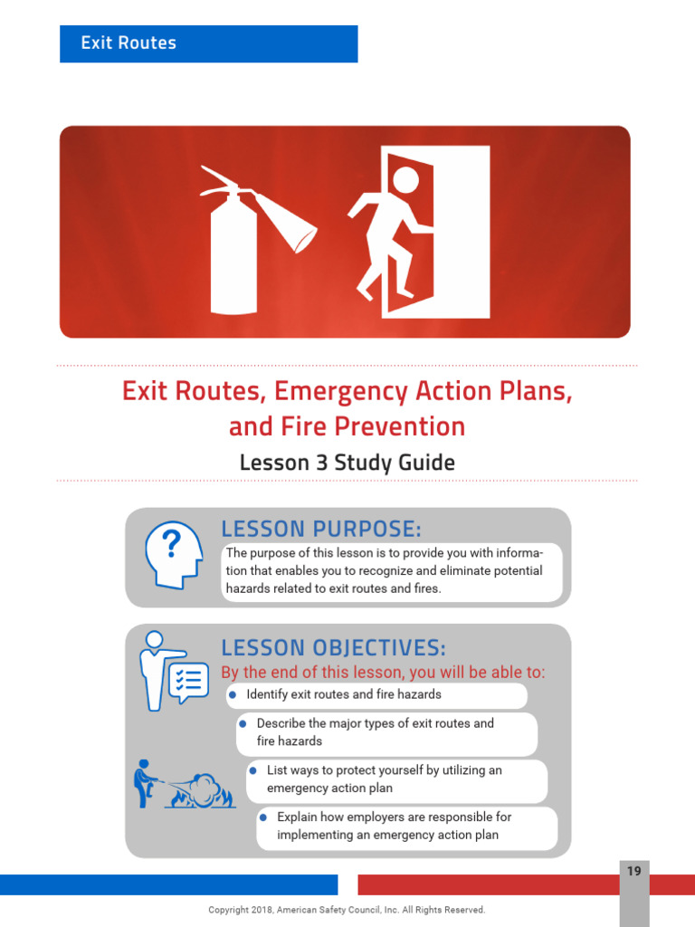 Lesson 3 Exit Routes | PDF | Occupational Safety And Health ...
