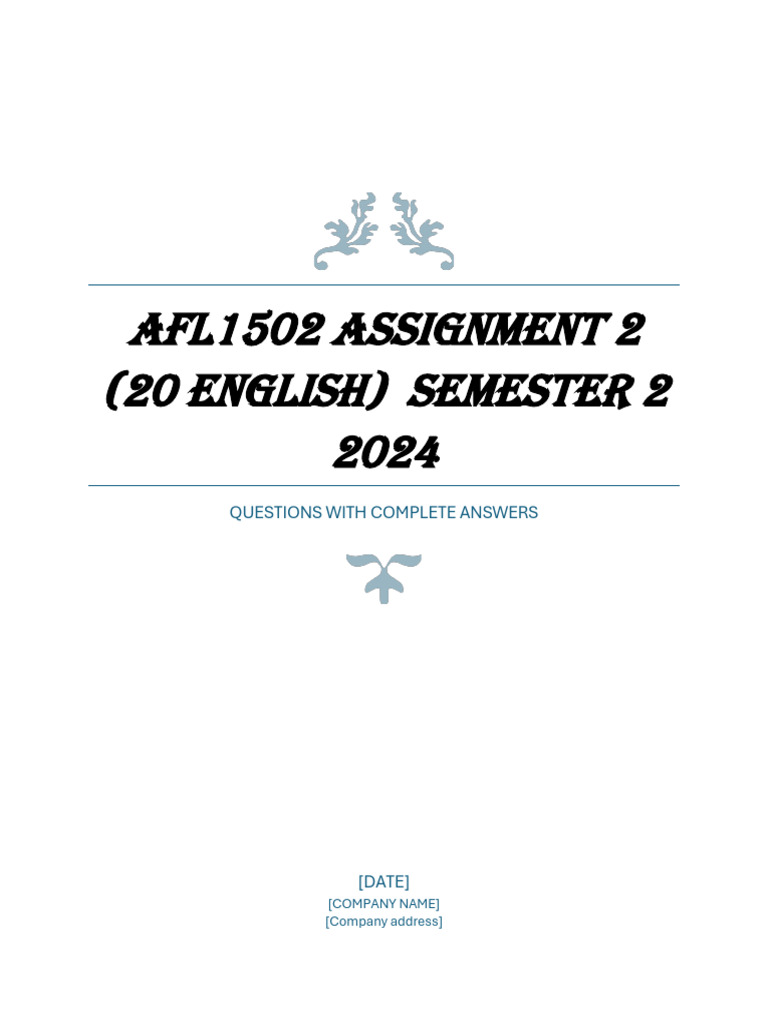 AFL1502 Assignment 1 P | PDF | Poetry | Essays AFL1502 Assignment 1 P | PDF | Poetry | Essays