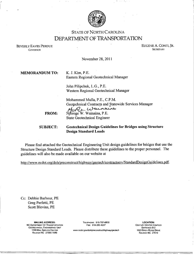 11-11-28 - Standard Bridge Design Guidelines | PDF