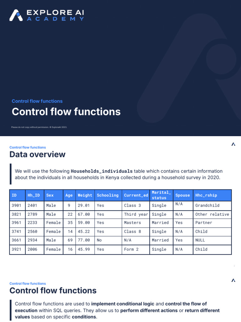 Control Flow Functions (Slides) | PDF | Control Flow | Computer Programming