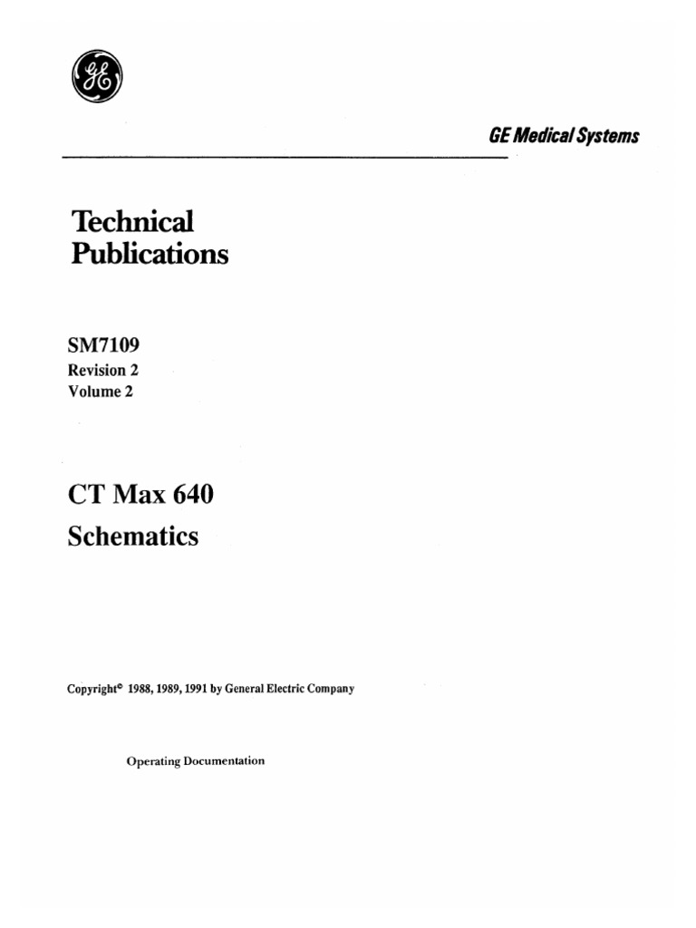 Schematics CT Max 640 1 | PDF | X Ray | Medical Imaging