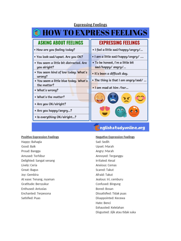 Expressing Feelings | PDF