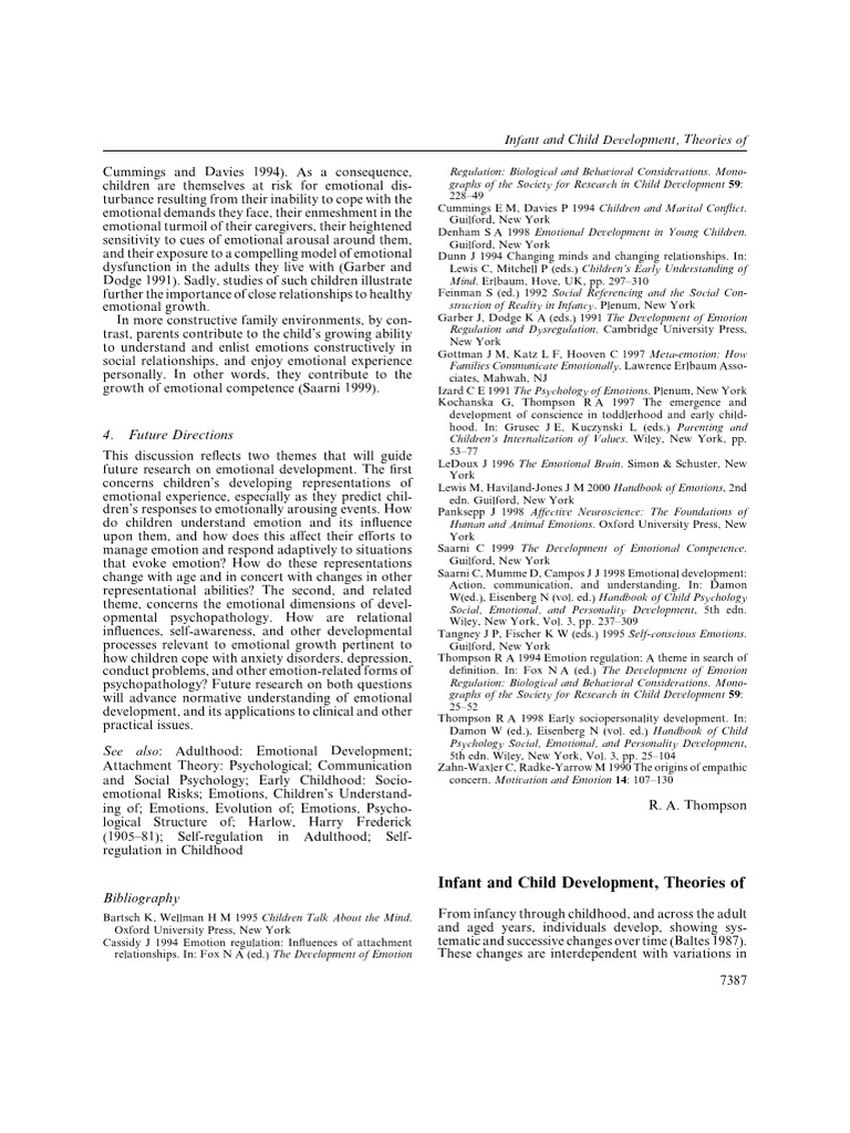 Infant and Child Development Theories of | PDF | Child Development ...