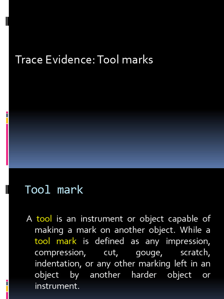 Week 10 Tool Marks and Characteristics | PDF | Tools | Scissors