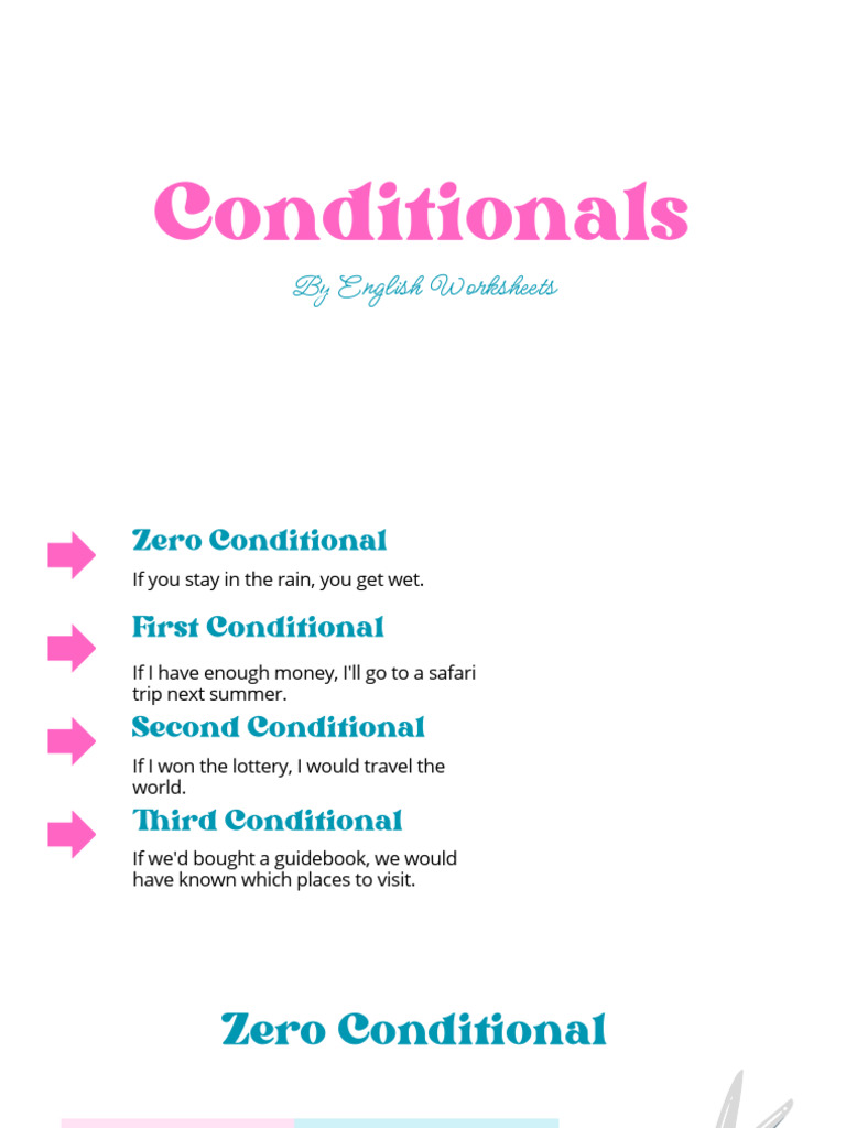 Conditionals: by English Worksheets | PDF | Language Arts & Discipline ...