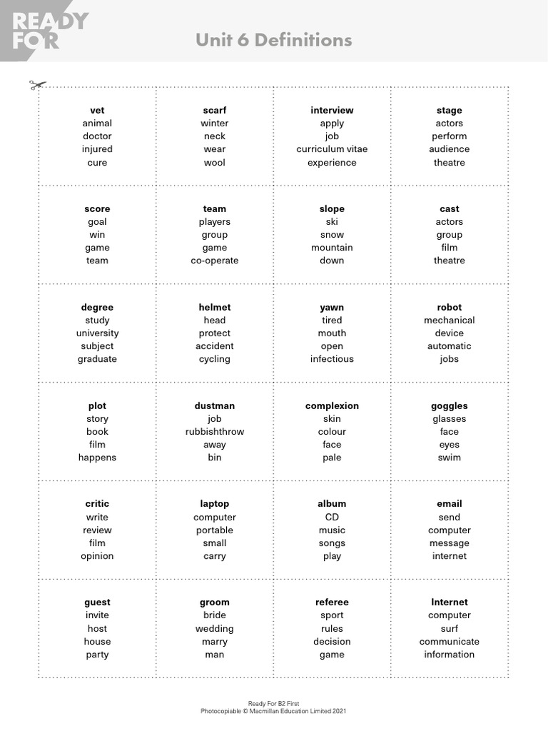 RfFB2 CA U6 Definitions | PDF