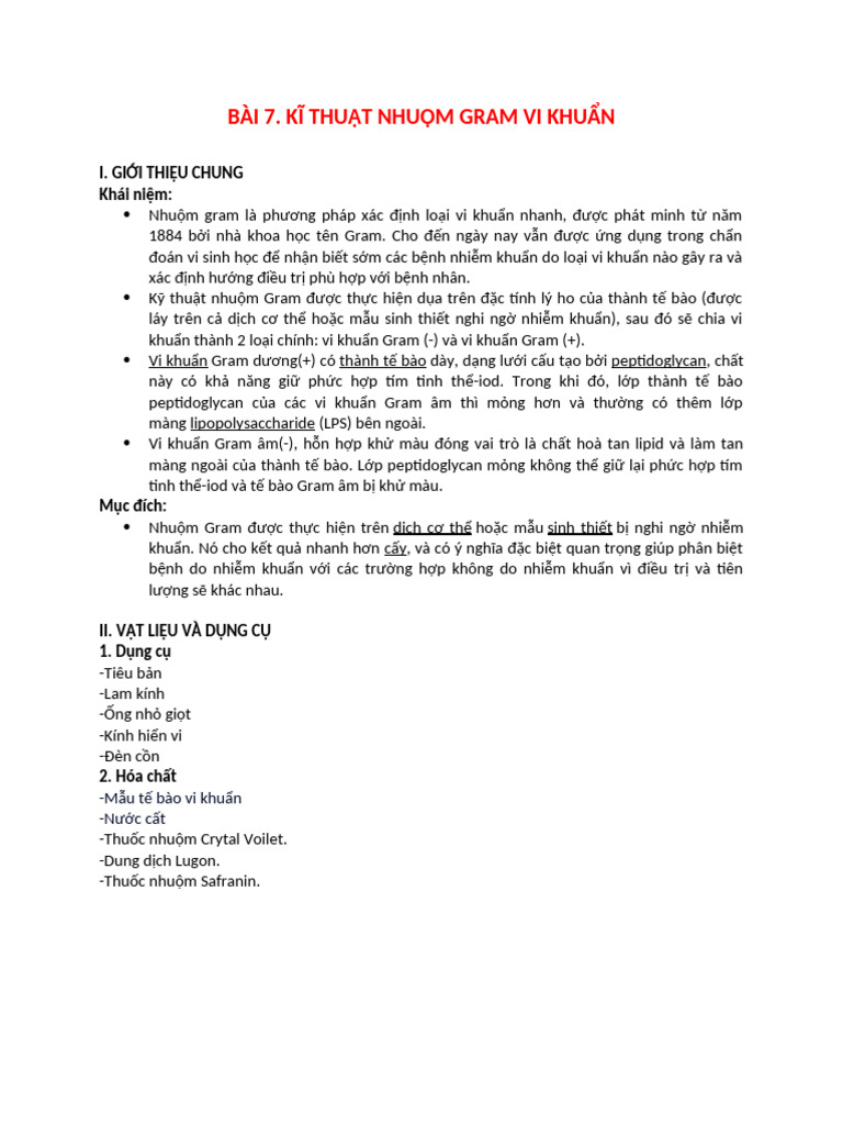 Vi Sinh | PDF