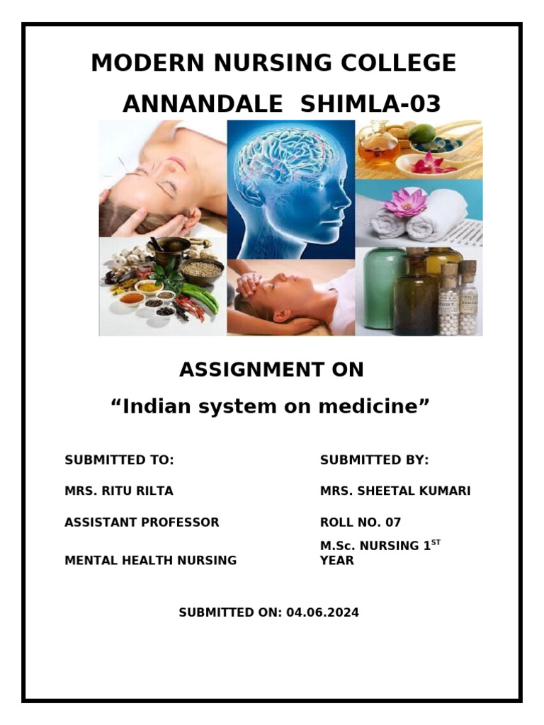 ayush assignment | PDF | Acupuncture | Ayurveda