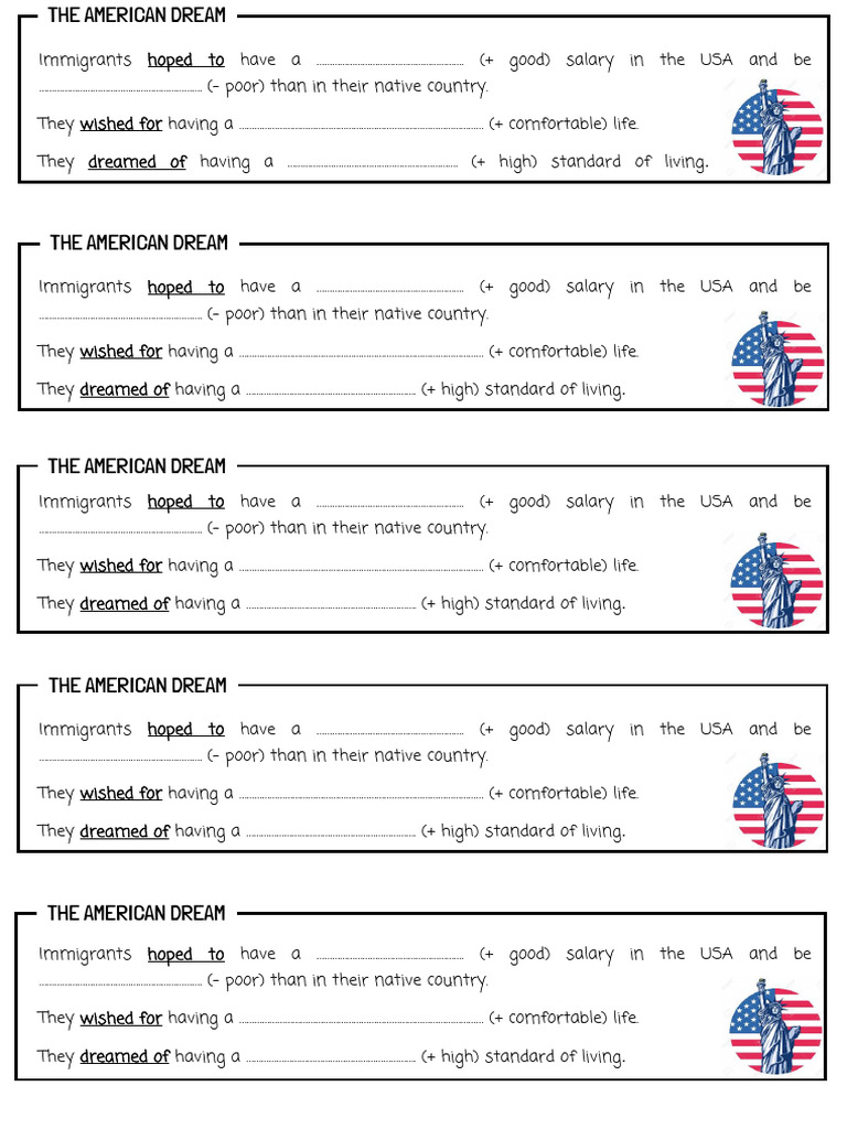 Immigrants' Pursuit of the American Dream | PDF