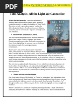 All the Light We Cannot See Overview | PDF