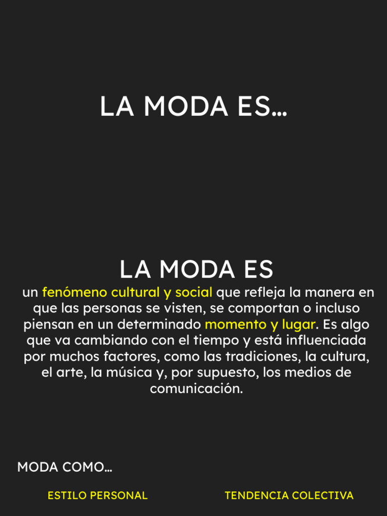 Moda: Expresión Personal y Tendencias | PDF