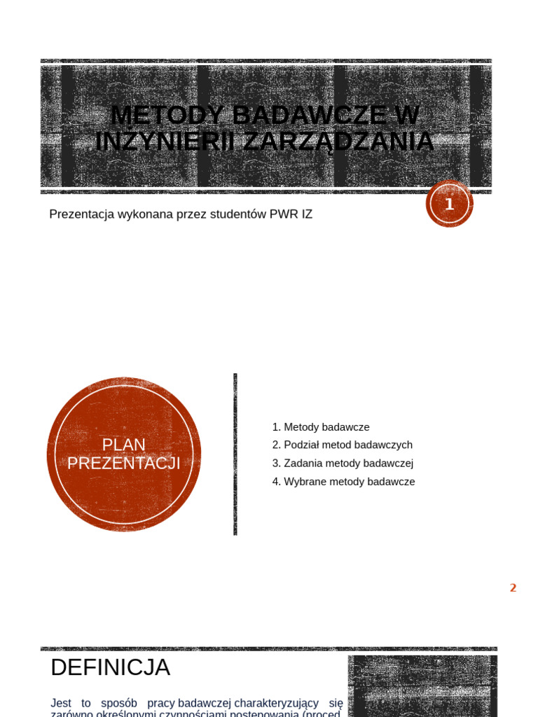 Metody Badawcze | PDF